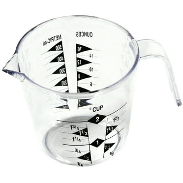 Chef Craft Select Plastic Measuring Cup, 4 Cup Capacity, Clear ...