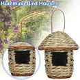 Agiufgs Woven Hummingbird House Natural, Hand-Woven Teardrop Design ...