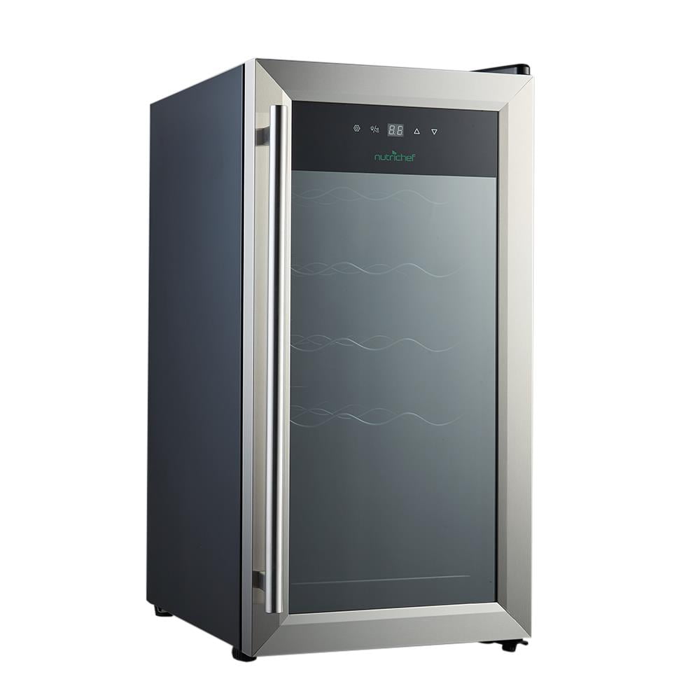NutriChef PKCWC15 - Wine Chilling Refrigerator Cellar - Touch Button ...