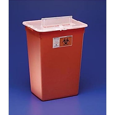 ULINE Medical Waste Receptacle 6 gal. - Walmart.com
