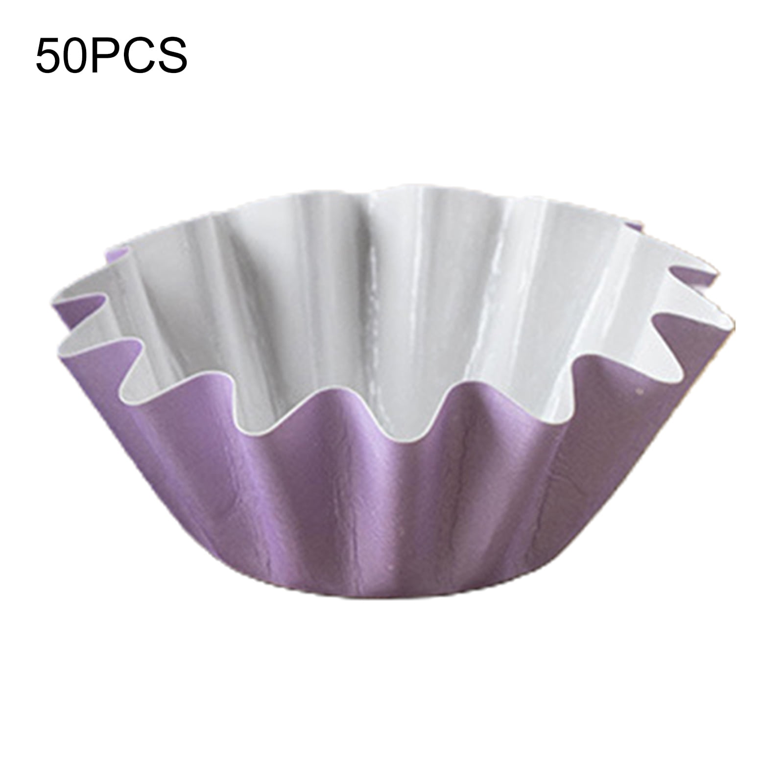 Grandest Birch 50Pcs Hard Muffin Cupcake Liner Paper Backing Cups Case ...