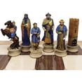 Medieval Times Crusade Arabian Vs Christian Chess Set W 17" Rustic ...