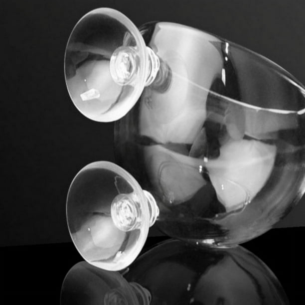 EIMELI Crystal Glass Aquatic Plant Pot Aquarium Aquatic Planter Red ...
