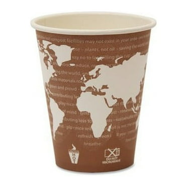 Waxed Paper Water Cups, 5oz, 100/Pack, Cold Drink, Multi-Colored Design ...