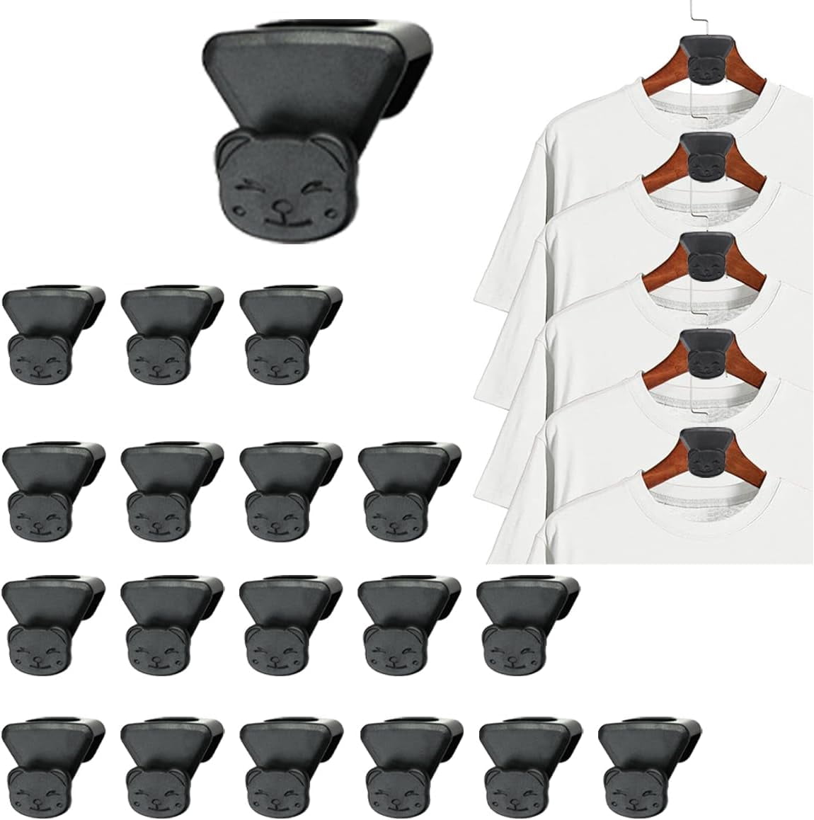 18pcs Clothes Hanger Connector Hooks, Super Space Saving Hanger Hooks ...
