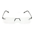 Full Rimless Lightweight Slim Sleek Low Profile Reading Glasses - Thin ...