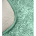 Mainstays Solid Mint Fluffy Shag Fur Area Rug, 36in x 56 in - Walmart.com