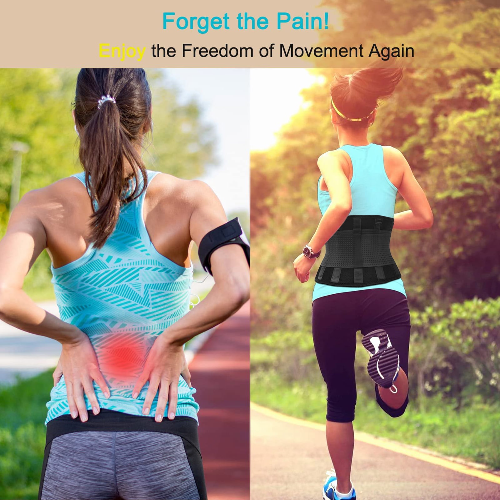 Womens Back Brace for Lower Pain Relief & Herniated Disc Sciatica,Back ...