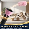 Automatic Cat Teaser Launcher, Fuzzy Ball Launchers Funny Cats ...