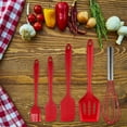 LNJBABAO 10 Piece Silicone Spatula Set Egg Beater Scraper Spoonula ...