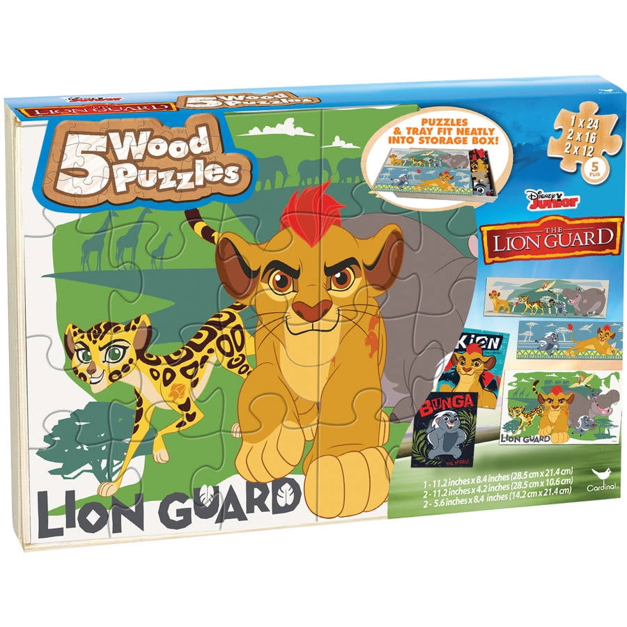 Cardinal Games Lion Guard 5pk Wood Puzzle – Walmart Inventory Checker ...