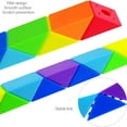 Rainbow Color Wedges Magic Snake Cube Twist Puzzle 3D Brain Teaser ...