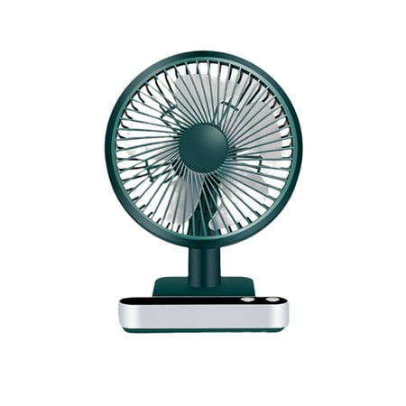 Transemion Shaking Head Mini Small Fan Rechargeable 4 Speeds Adjustable ...