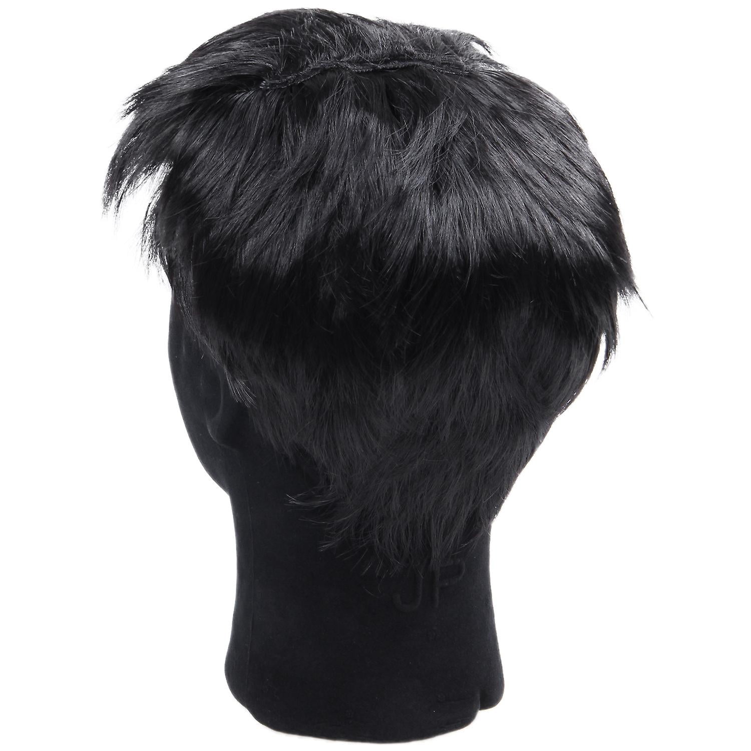 Peluca negra corta y recta para hombre | Walmart en línea
