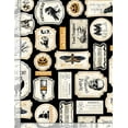 Timeless Treasures Antique Halloween Bad Blood Labels 100% Cotton ...