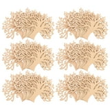 Zcyifa 30pcs Tree Wooden Cut Outs DIY Wood Trees Ornaments Wooden Tree ...