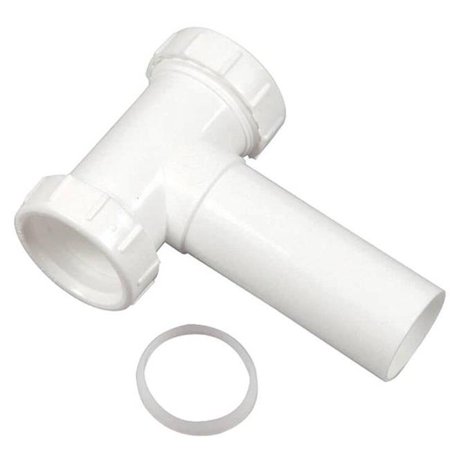 Danco 3134731 Slip Joint Center Outlet Tee, 1.5 in., Plastic for Use ...