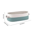 Bathroom Storage Basket with Leather Handles – Cotton Rope Woven Design ...