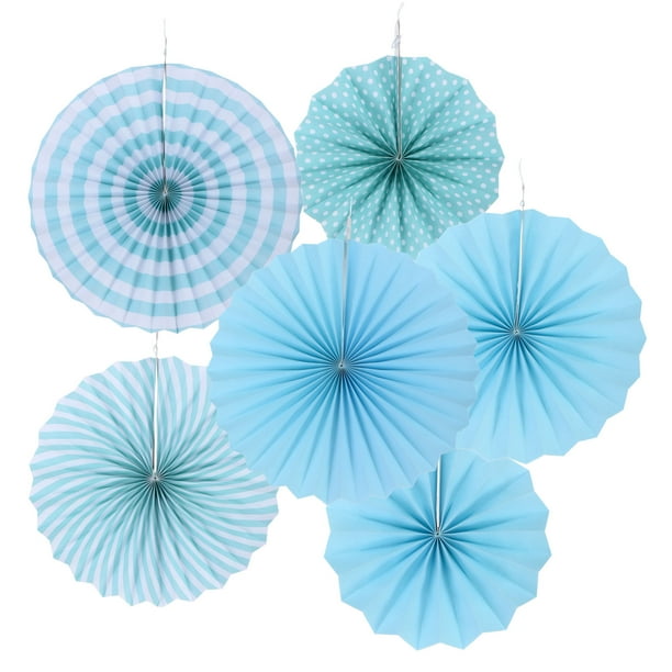 Uxcell 8"/12"/16" Round Paper Fans Hanging Decoration for Birthday ...