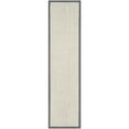 SAFAVIEH Natural Fiber Forrester Border Sisal Area Rug, Marble/Grey, 4 ...