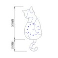 Cartoon Cute Cat Wall Clock Home Watch Way Tail Move Steamed Hams Pin