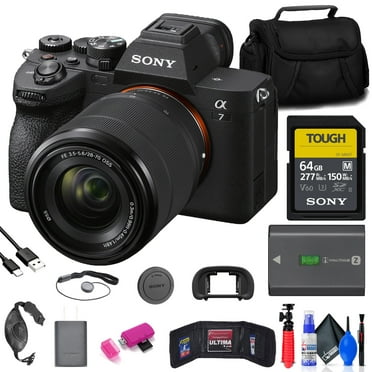 Sony a7 IV Mirrorless Camera + Sony FE 24-70 Lens + 64GB Card + More ...