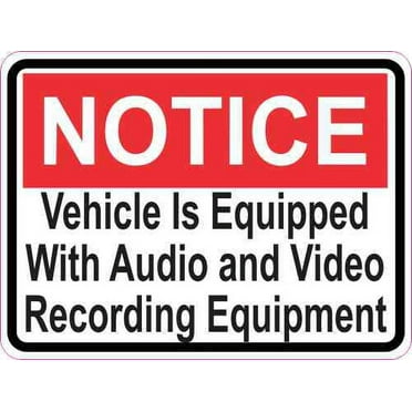 Warning Video And Audio Surveillance In Use Sign - Walmart.com