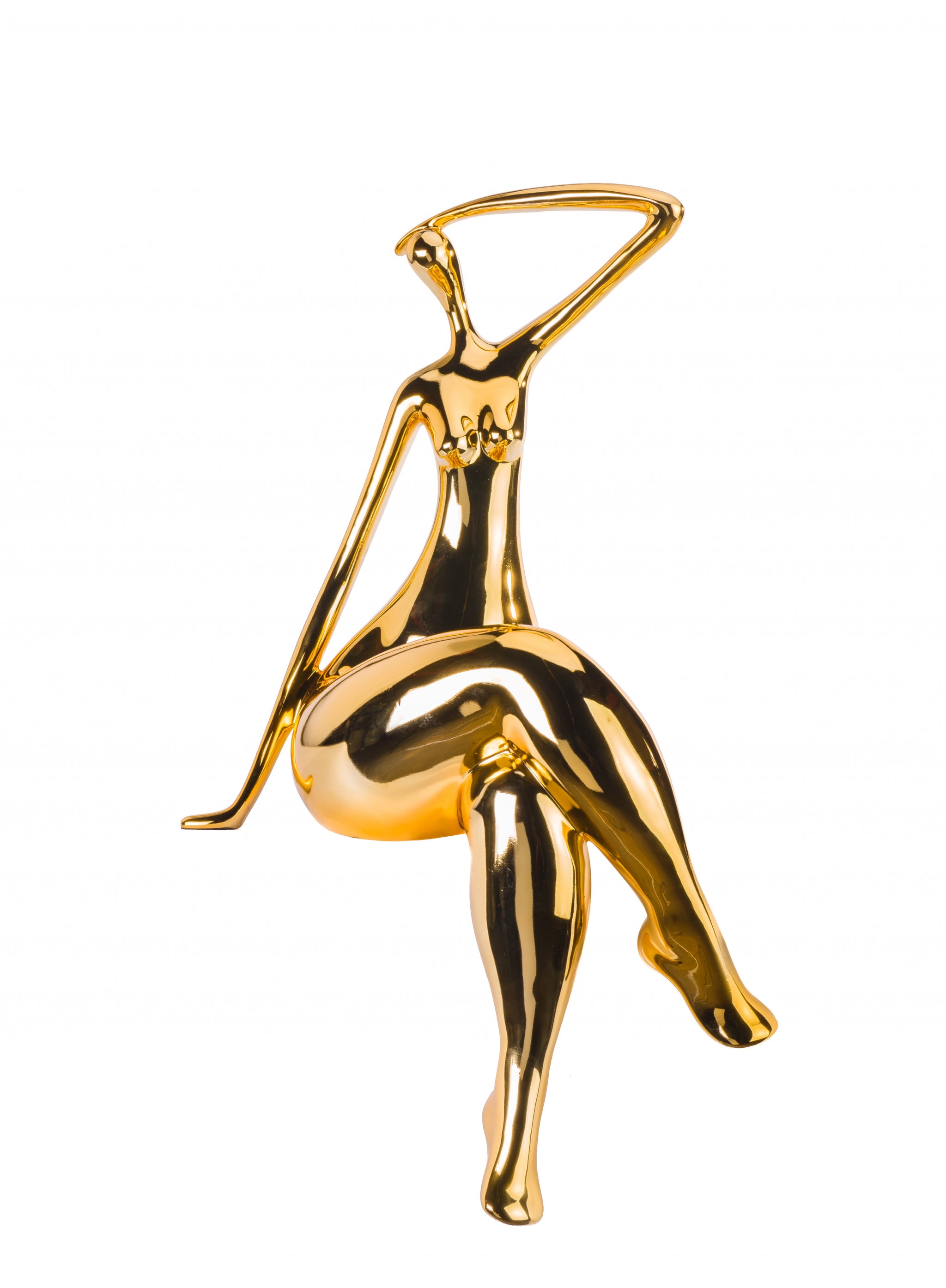 Gold Women Posing Sculpture - Walmart.com