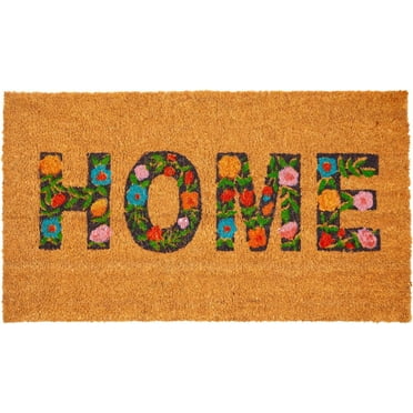 Hello Coco Coir Doormat for Patio, Natural Fall Welcome Mat for Front ...
