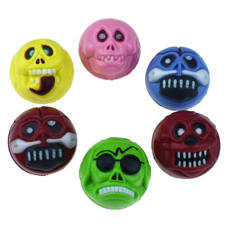 6PCS Halloween Bounce Ball Creative Scary Mini Funny Eyeball Bouncy ...