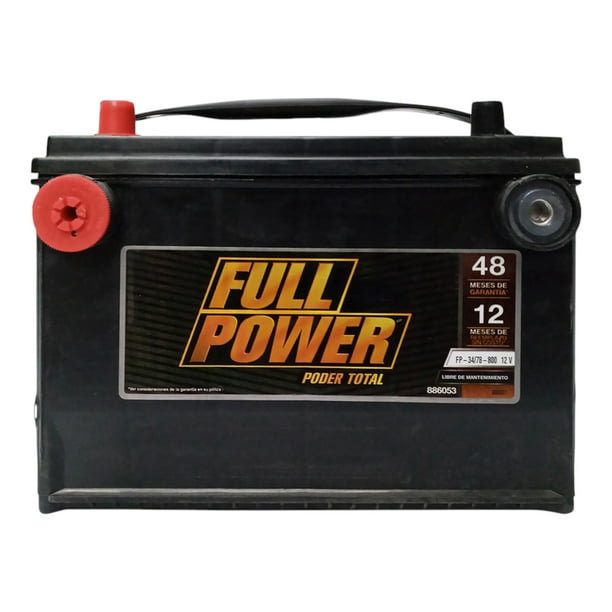 Bateria Full Power 12v 800 Amperes Modelo Fp-34/78-800 | Bodega Aurrera en línea