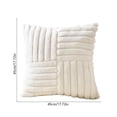 Solid Color Stripe Throw Pillow Cover for Home Decor, Soft Polyester ...