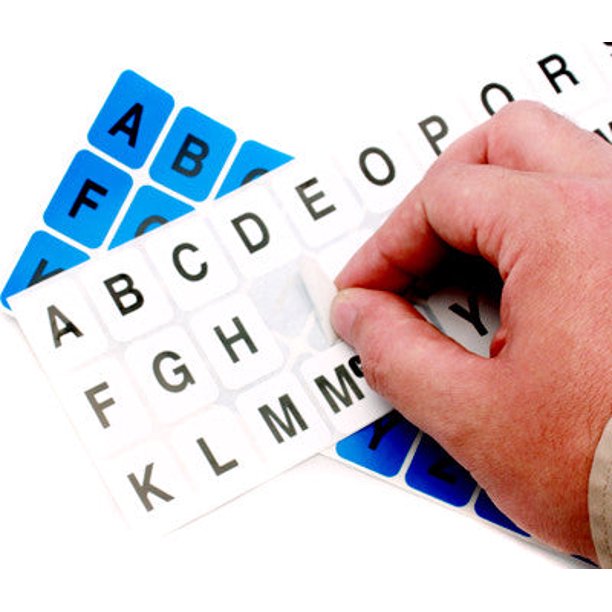 Color Alphabet Labels: A-Z - 1" x 3/4": 10 sheets of single color per ...