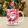 SDJMa 3D Santa Claus Mug, Cute 3D Santa Coffee Cup, Multi-Purpose Merry ...