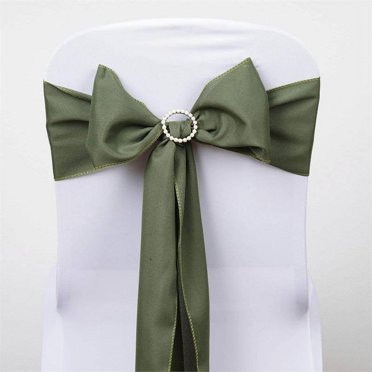 mds Pack of 10 Organza Chair Sash Bow Sashes for Wedding Decoration ...