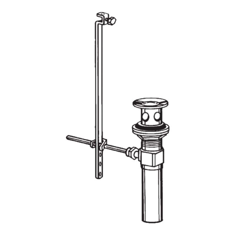 Delta Rp28653 Complete Pop-Up Assembly - Chrome - Walmart.com