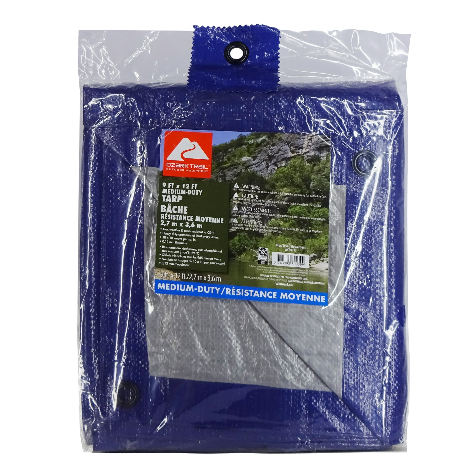 Click here for Ozark Trail Medium Duty Tarp  9 X 12  Blue/ Sliver... prices