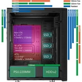 MUSETEX 8 PCS ARGB Fans ATX Mid-Tower Gaming PC Computer Case (T400-MS) - Walmart.com