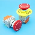 Poplis Red Mushroom Cap 1no 1nc Dpst Emergency Stop Push Button Switch Equipment Lift Elevator