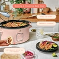 Beautiful 4Qt Slow Cooker with Touch-Activated Display, Rose by Drew ...