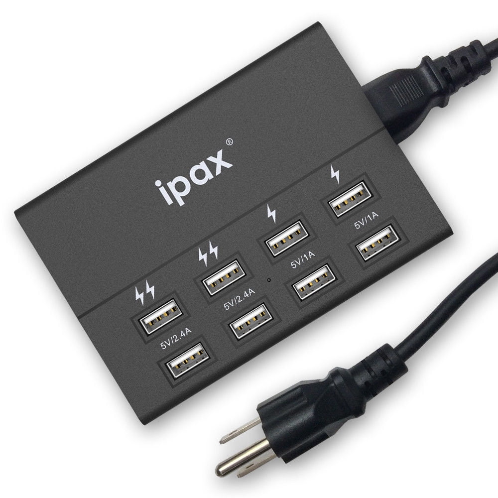Ipax USB Charging Station Hub Multi Device Smartphone Tablet Charger ...