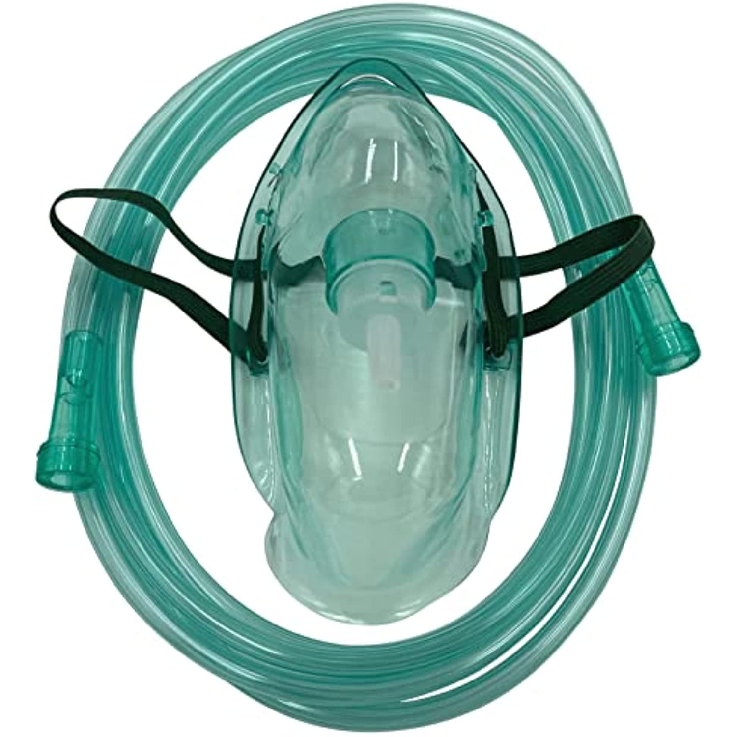 5pk Adult Elongated Oxygen Mask w/6.8Ft Crush Resistant Tubing ...