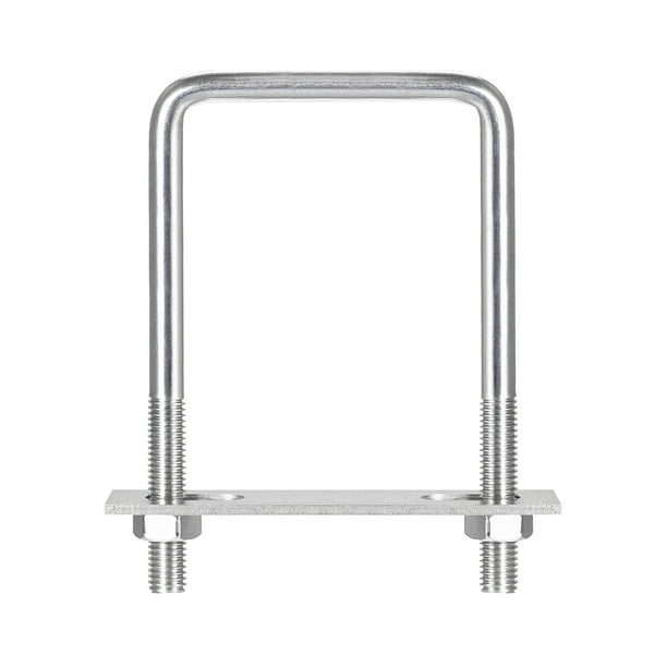 Square U-Bolts 2 Sets 78mm Inner Width 120mm Length M10 304 Stainless ...