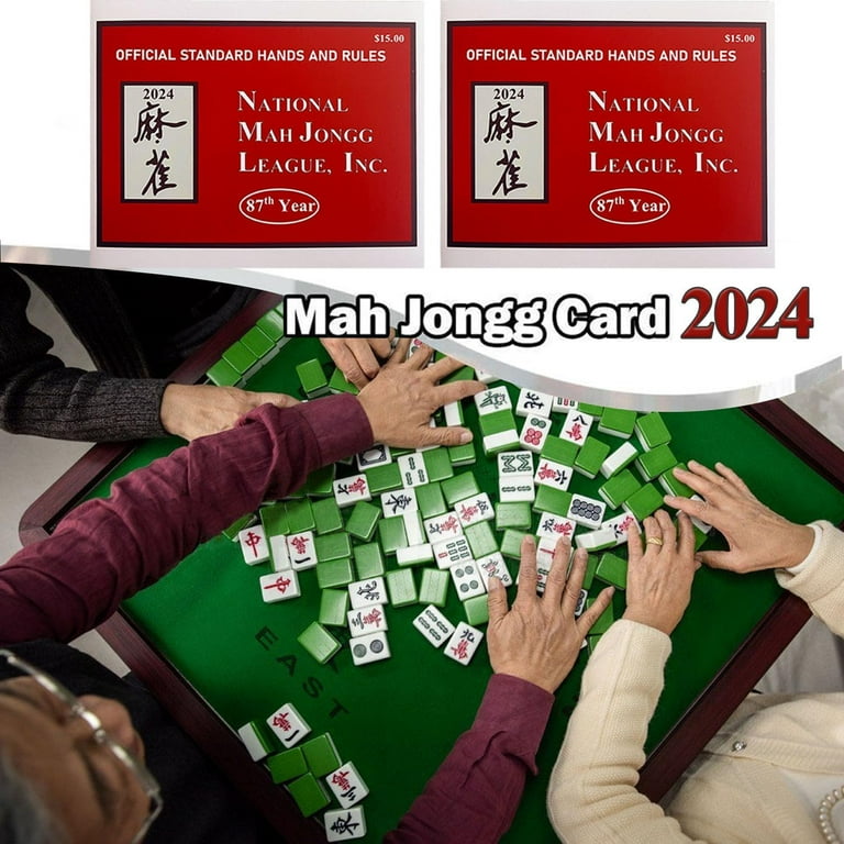 2025 Mahjong Card- Large Size Cards 4pcs Set Mah Jongg Card 2025 - Alta ...