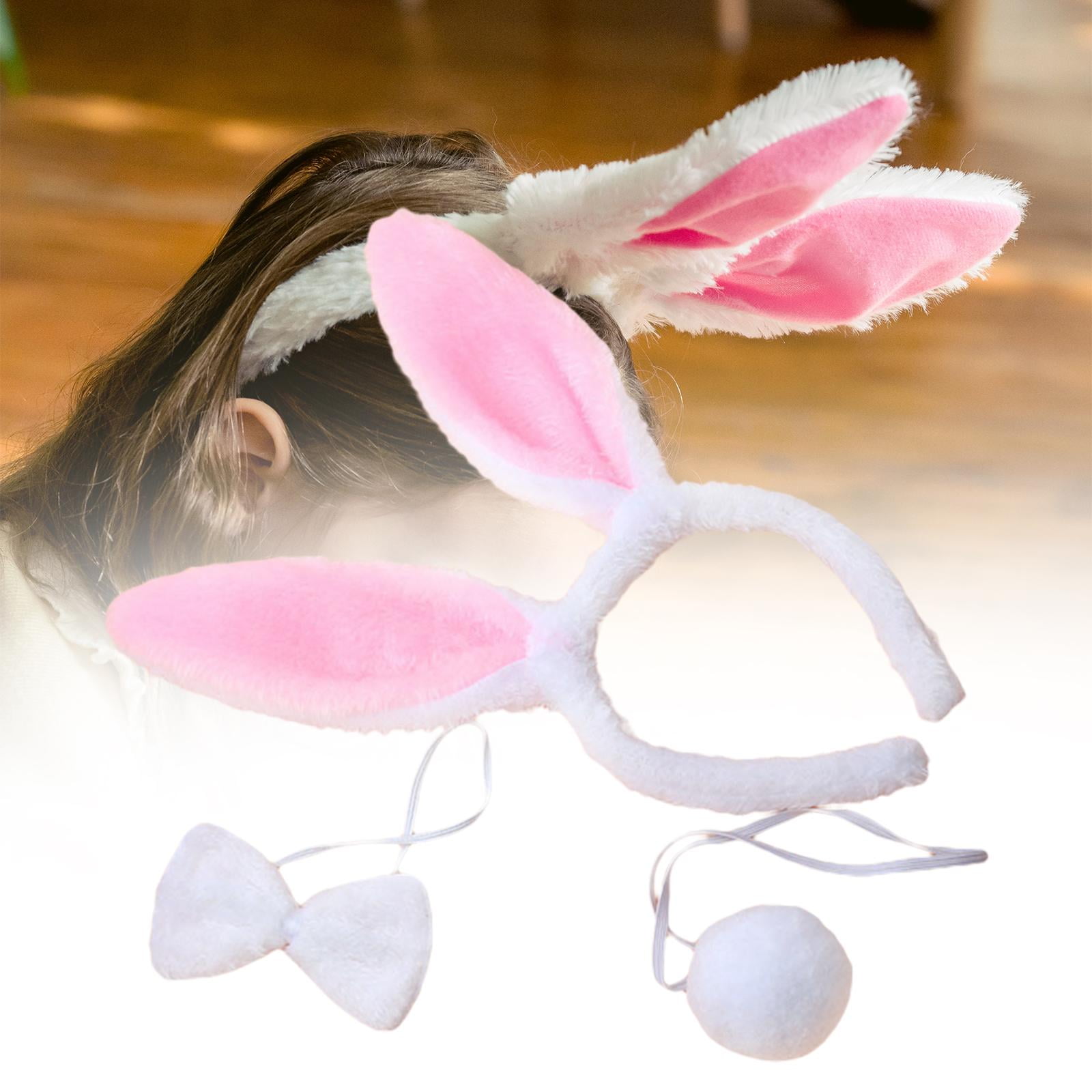 Conjunto de disfraz de para mujer, diadema con Orejas de conejo ...