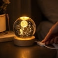 Astronaut Crystal Ball Night Light - Soft Light for Bedroom Decor ...