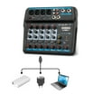 Aveek Professional Audio Mixer, Sound Board Mixing Console with 5 ...
