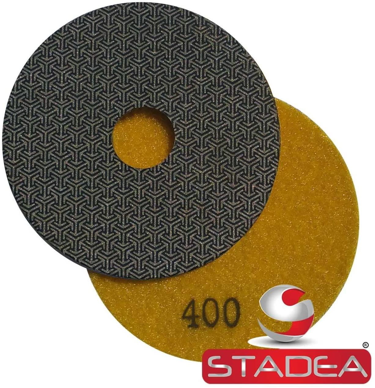 Stadea PPE117A Electroplated Diamond Polishing Pads 4" Wet Dry Fine ...