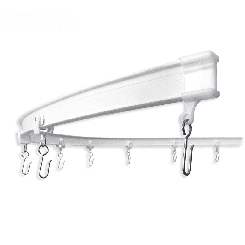 Riel de cortina Riel curvo Riel de ventana de balcón Arco en forma de U ...