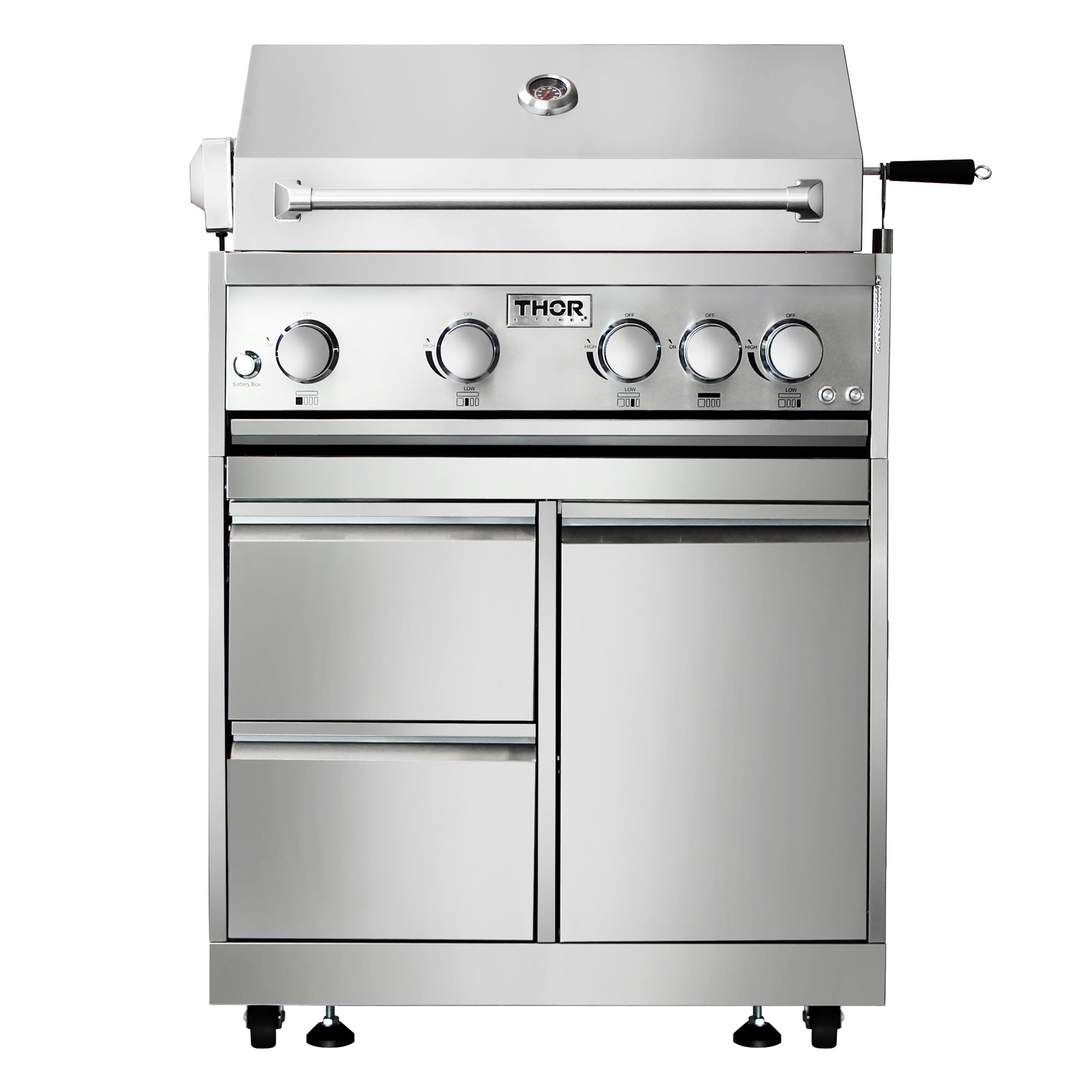Click here for Thor Kitchen 32 Inch 4-Burner Gas Bbq Grill With R... prices